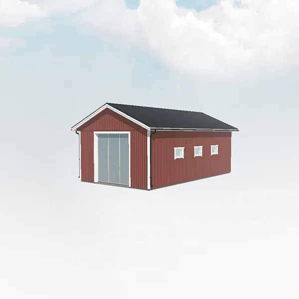 Maskinhall 6x10,8m - Arctic Wood