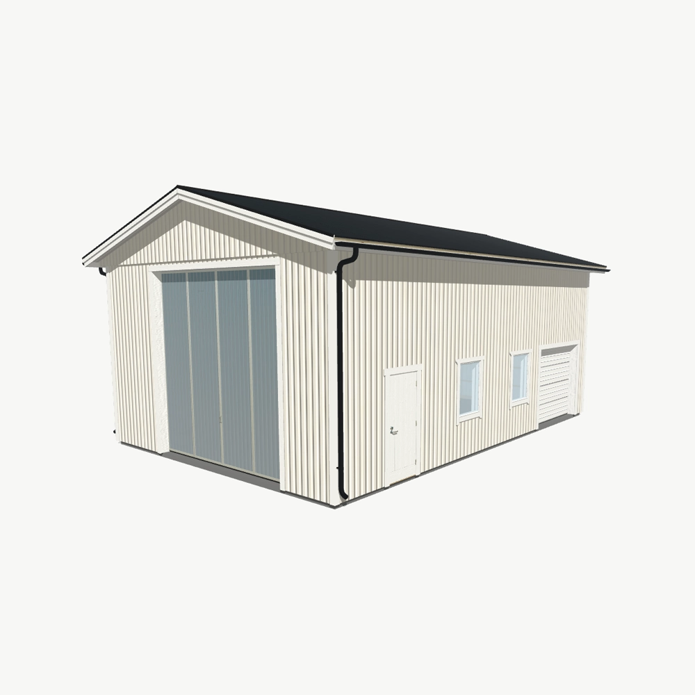 Maskinhall 7,2x10,8m - Arctic Wood